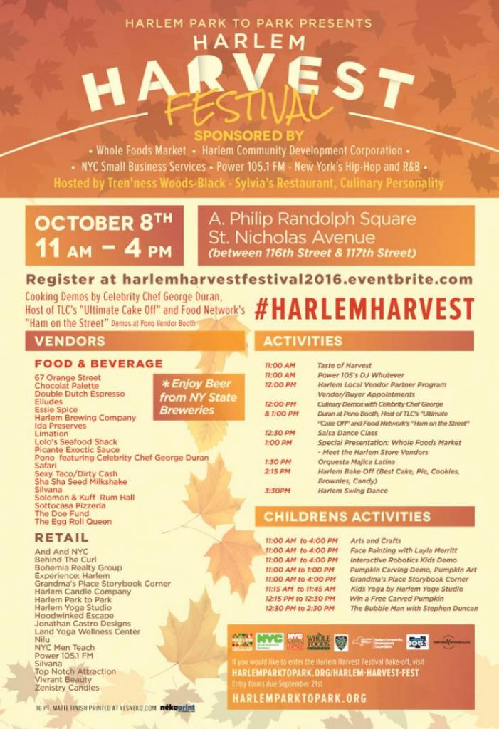 Harlem Harvest Festival And Bake-Off Is Coming Your Way - Swirled