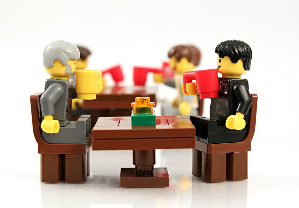 LEGO Restaurant Features Building Block Food