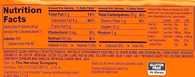 Reese's Pieces Ingredients Spell It All Out For Us